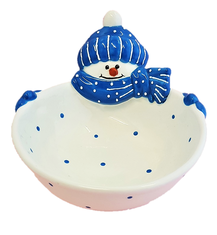 Snowman Bowl 16.5cm D x 10.8cm H - Cromartie Hobbycraft Limited