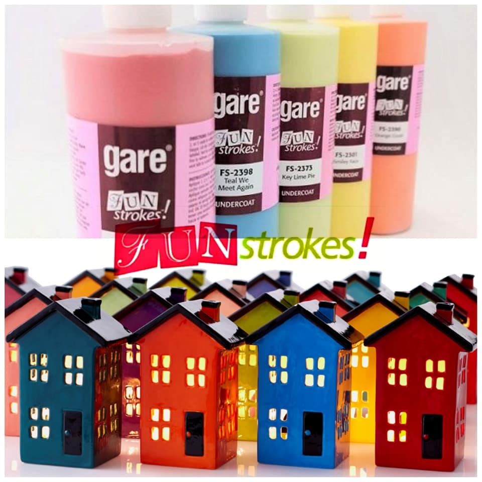 Gare Fun Strokes Ceramic Underglazes for Bisque & Pottery Painting ...