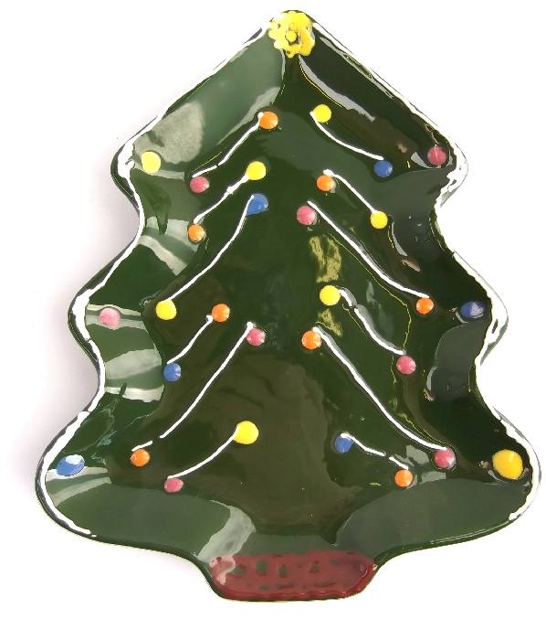 Christmas Tree Plate 21.9cm x 17.8cm - Cromartie Hobbycraft Limited