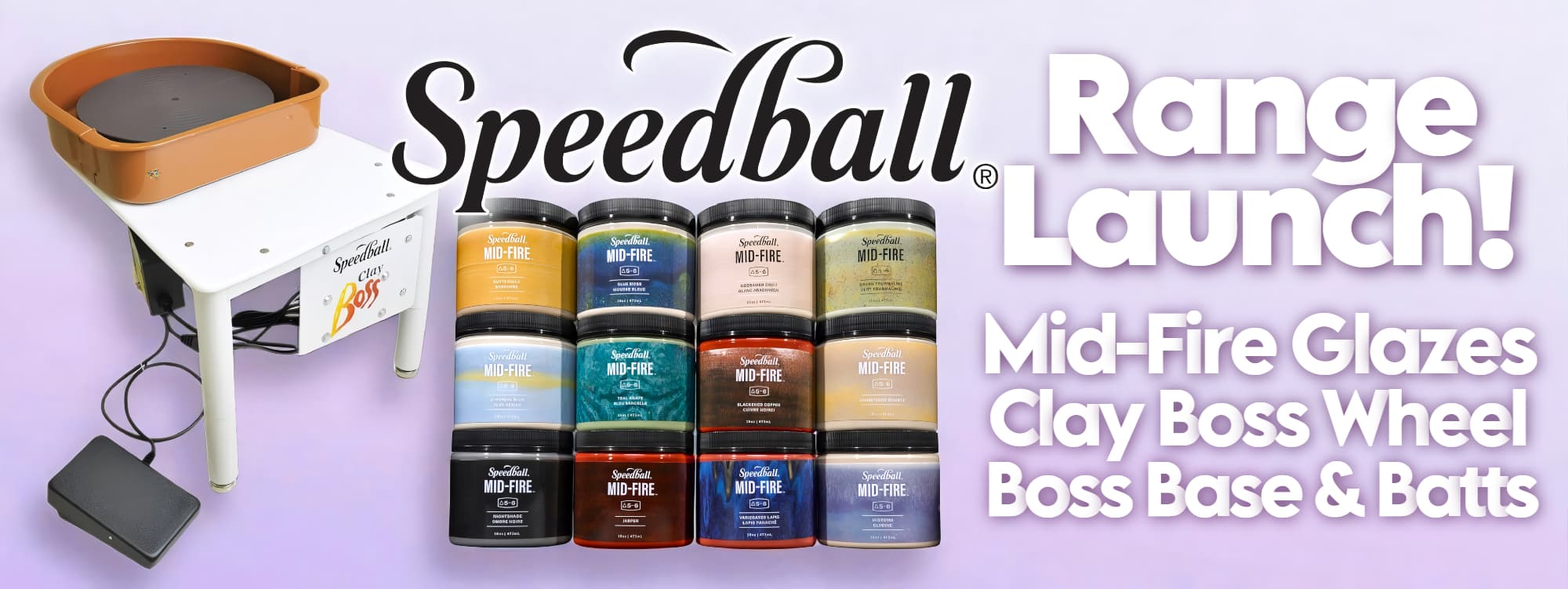 Beginner Potter’s Wheel & Mid-Fire Glazes – Speedball Pottery Equipment ...
