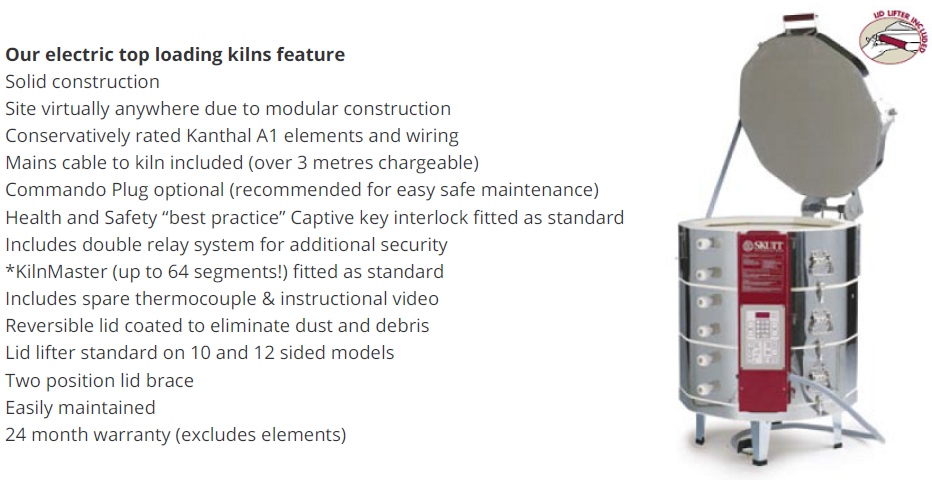 Electric Ceramic Top Loading Kilns, Ceramic Kilns from Cromartie UK ...