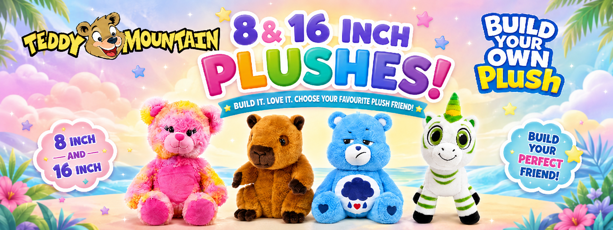 Teddy Mountain 8 & 16 Inch Build Your Own Plushes - Cromartie ...